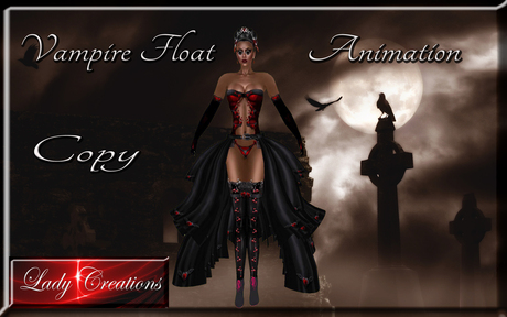 Second Life Marketplace - Lady Creations - Vampire Float Animation Copy